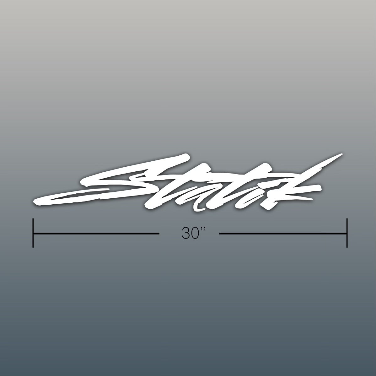WHITE STATIK WINDSHIELD DECAL – statikstore