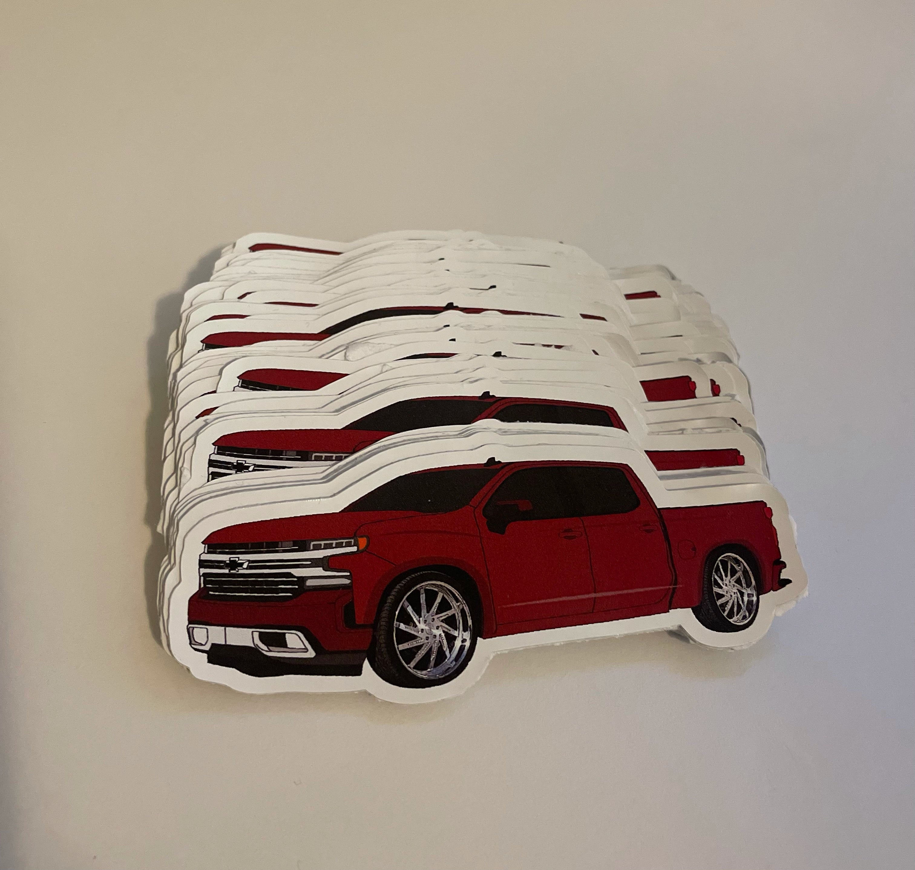 Maroon Chevy Decal – statikstore